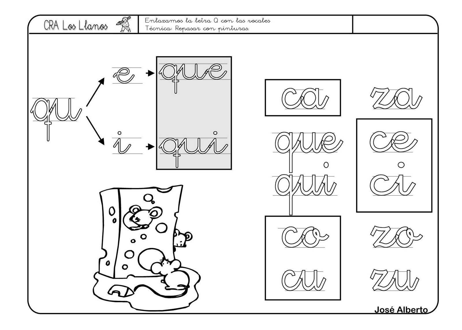 La clase de Marta: LETRA QU, qu