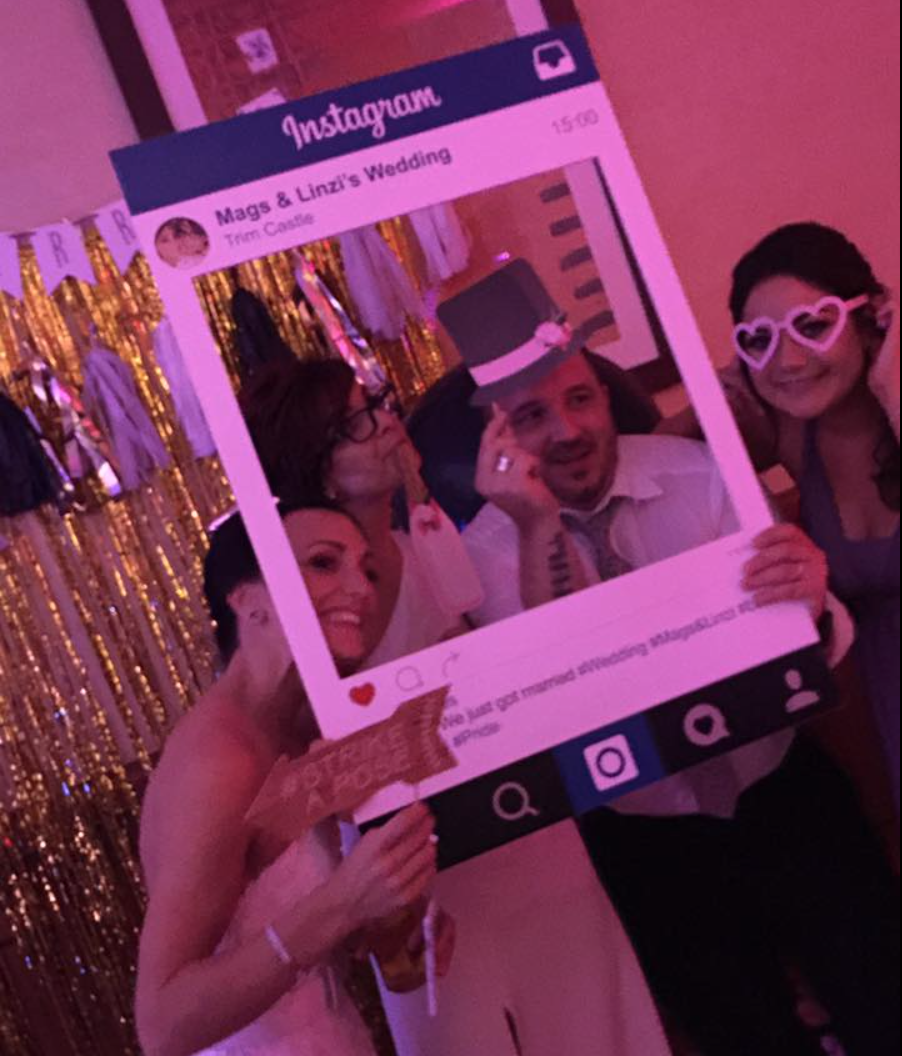 DIY Selfie Station For Mags & Linzi's Wedding | Faces By Grace