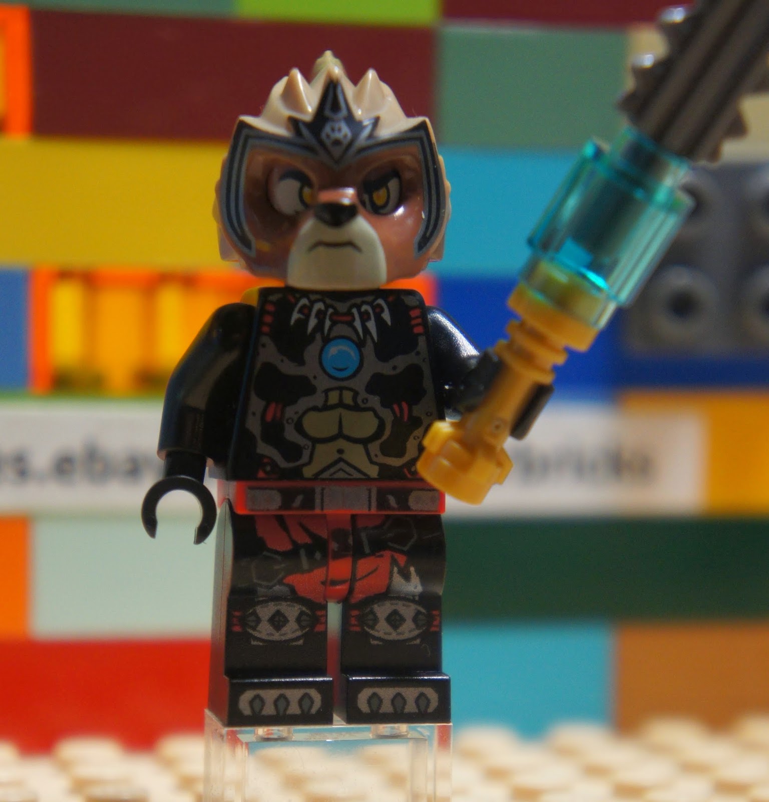LEGO LOC069 SHADOWIND Minifigure Lion Tribe Legends of Chima + Weapon ...