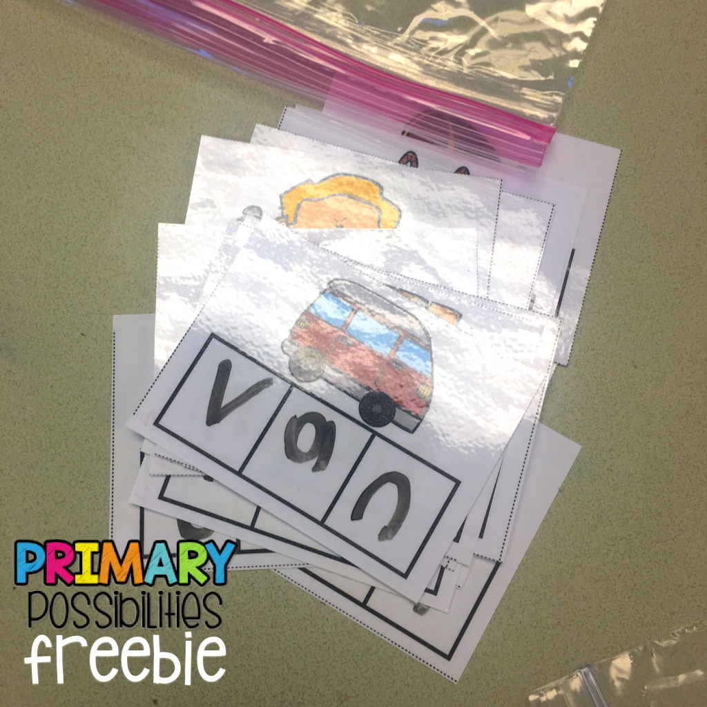 Primary Possibilities: CVC Sound Boxes Freebie