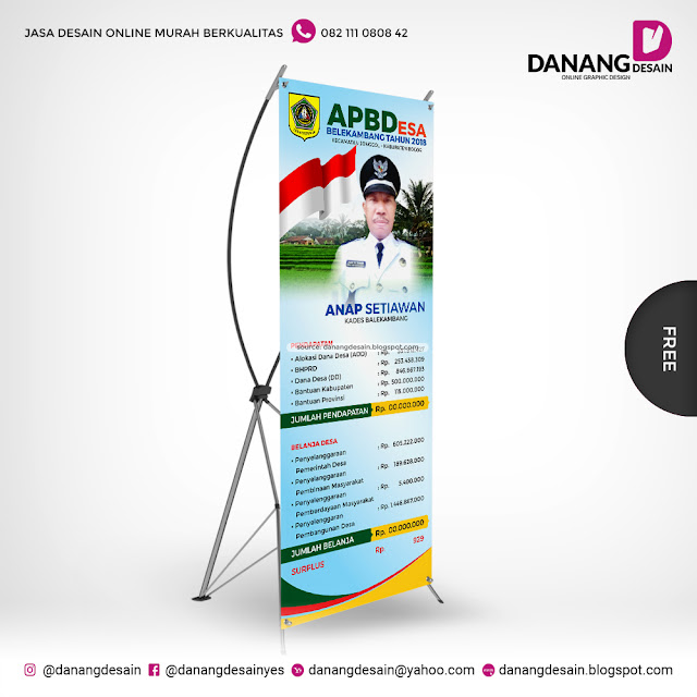 Contoh Desain Spanduk Banner APBD Desa - Contoh Desain Banner Spanduk