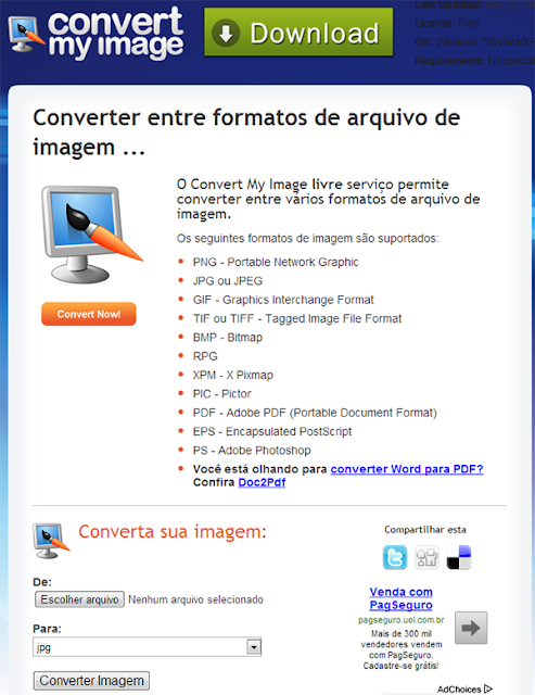 Conversor Online de Formatos de Imagens - Cantinho do blog