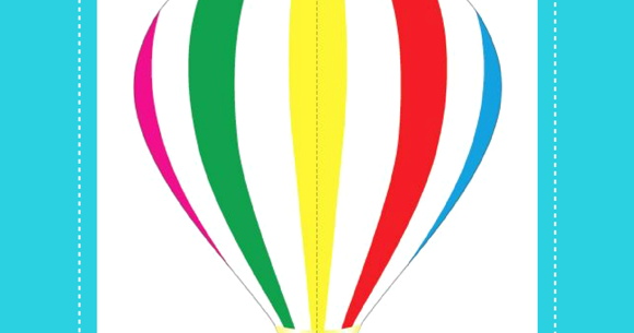 Free Printable Hot Air Balloon Sign - Party Ideas | Party Printables Blog
