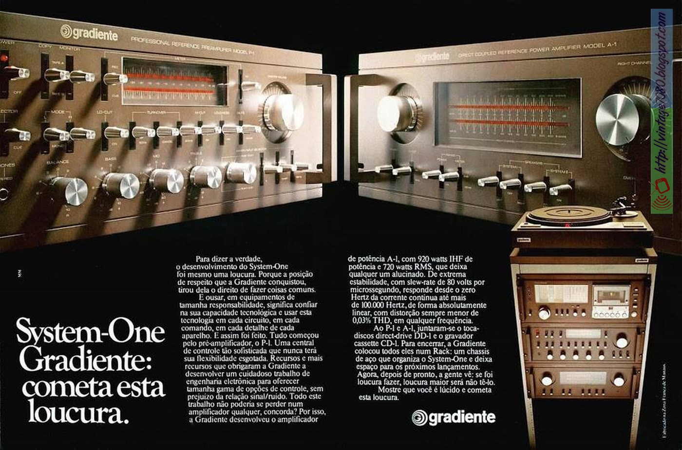 Vintage 70 80: Gradiente 30 - System One - Revista Somtres