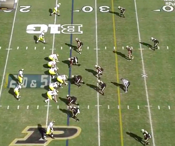 Burgeoning Wolverine Star: Wide receiver blocking on jet sweep