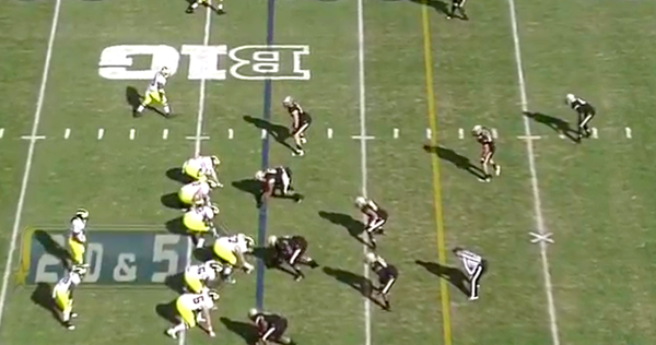 Burgeoning Wolverine Star: Wide receiver blocking on jet sweep