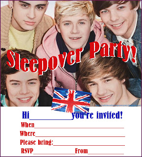 INVITATIONS FOR SLEEPOVER PARTY