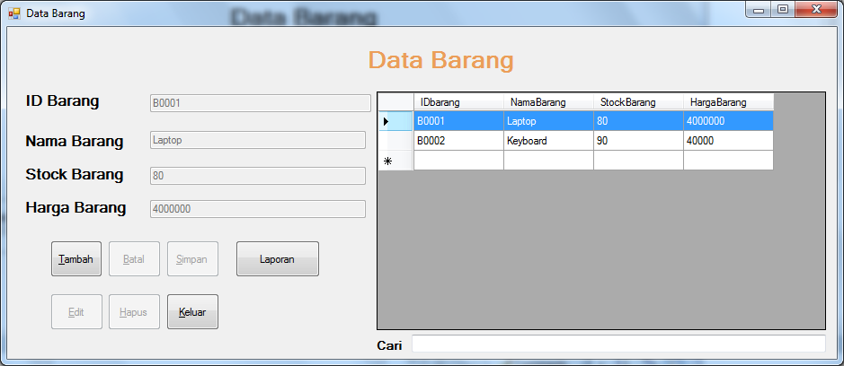 Menampilkan data pada datagridview dan textbox ~ APHAZ4