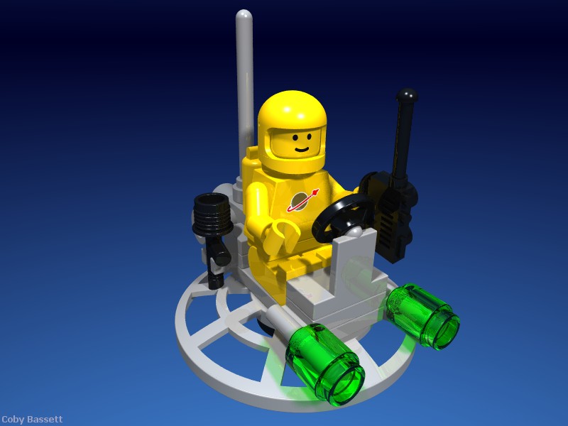 Ray-Traced Lego Mania: 6930 - Space Supply Station