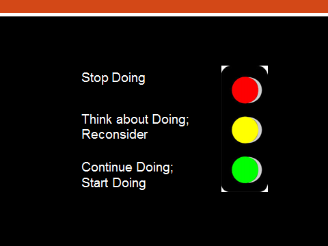 Working Together: Protocols for Professional Practice: Stoplight Debrief