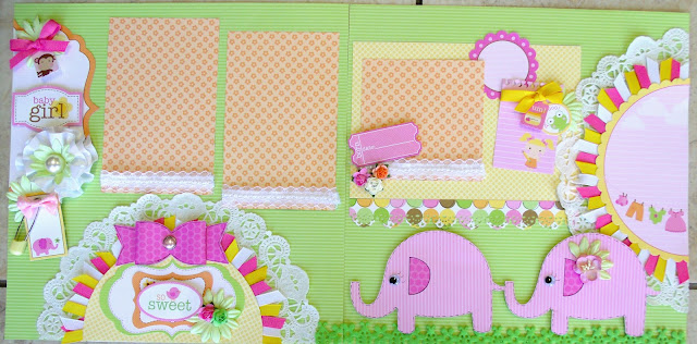 AMAZING GRACE Paper Crafts: Baby boy and baby girl layouts