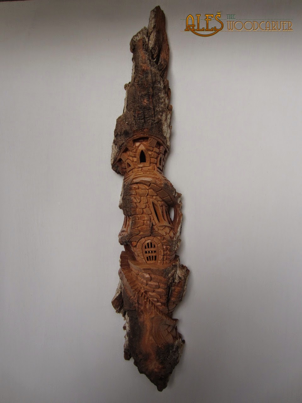 Ales the woodcarver: Three cottonwood bark carvings