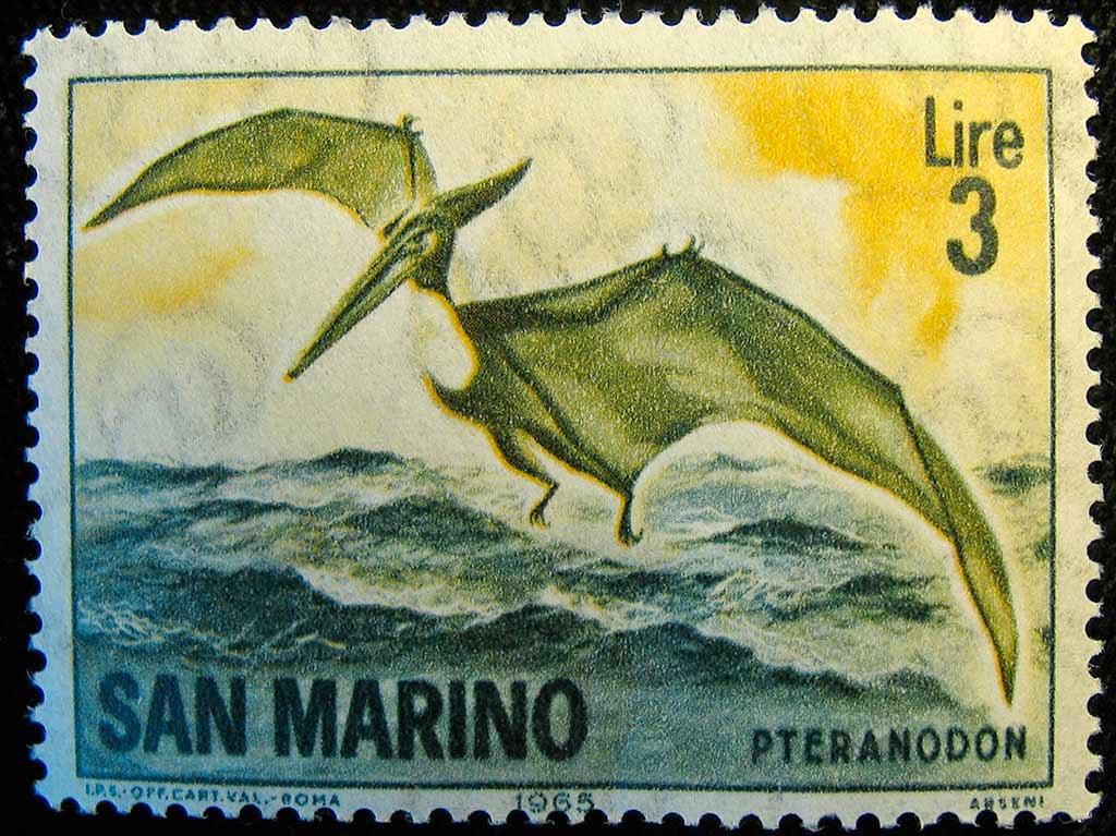 Louisville Fossils and Beyond: Pteranodon Flying Reptile Stamp