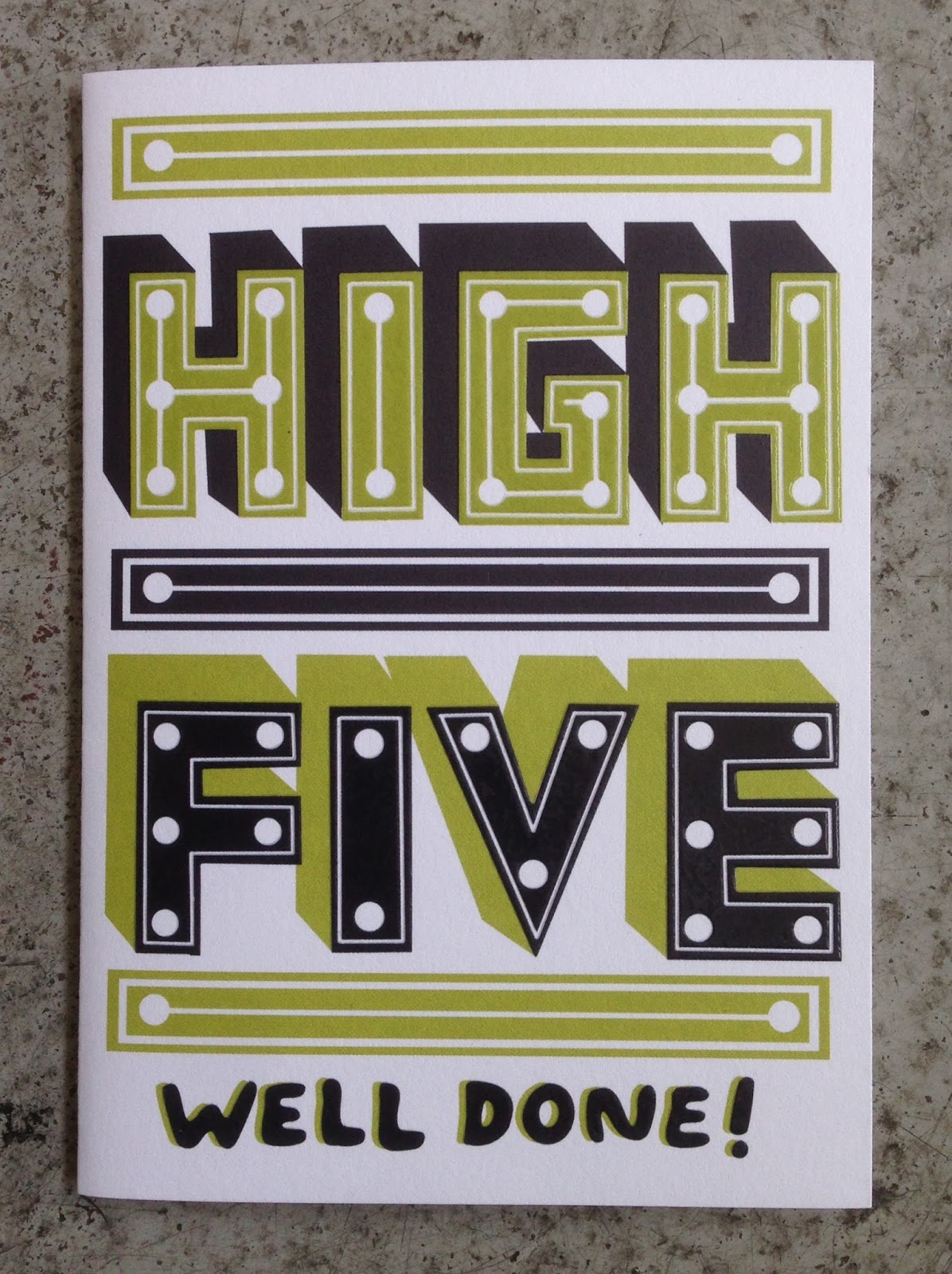 Justin's Amazing World At Fenner Paper: High Five Friday!