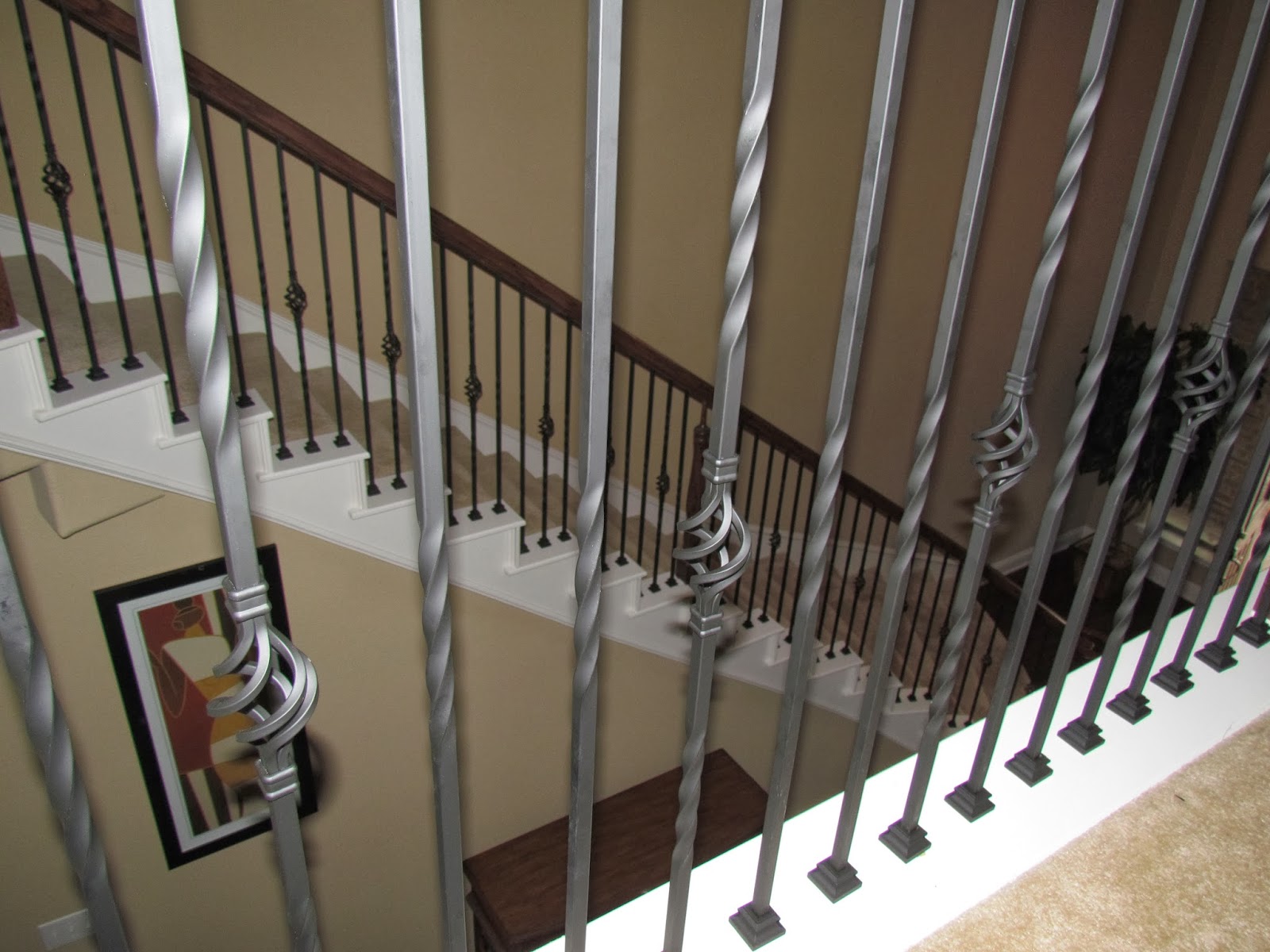 High quality powder coated iron balusters