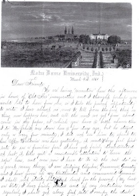 Notre Dame in the Civil War: March 4, 1861 - Lincoln's Inauguration - A ...