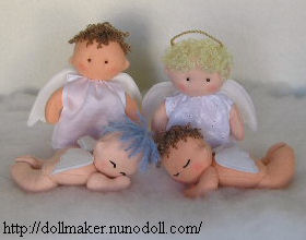 Free Felt Patterns: Free Felt Pattern & Tutorial > Angel Baby Dolls