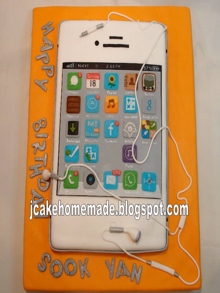 Jcakehomemade: IPhone birthday cake