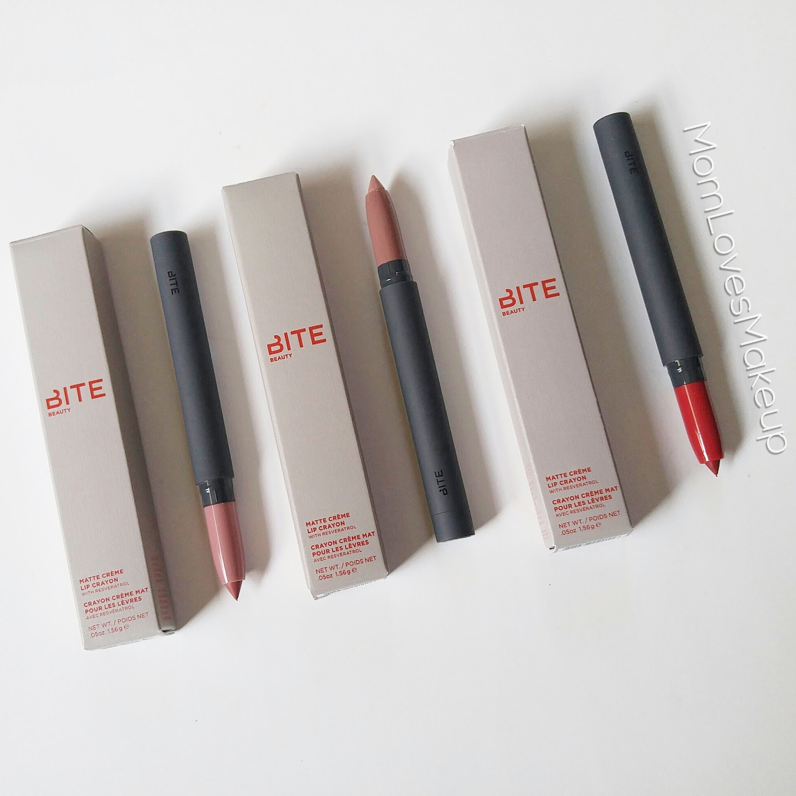 Mom Loves Makeup: Bite Beauty Matte Creme Lip Crayons ~ Review