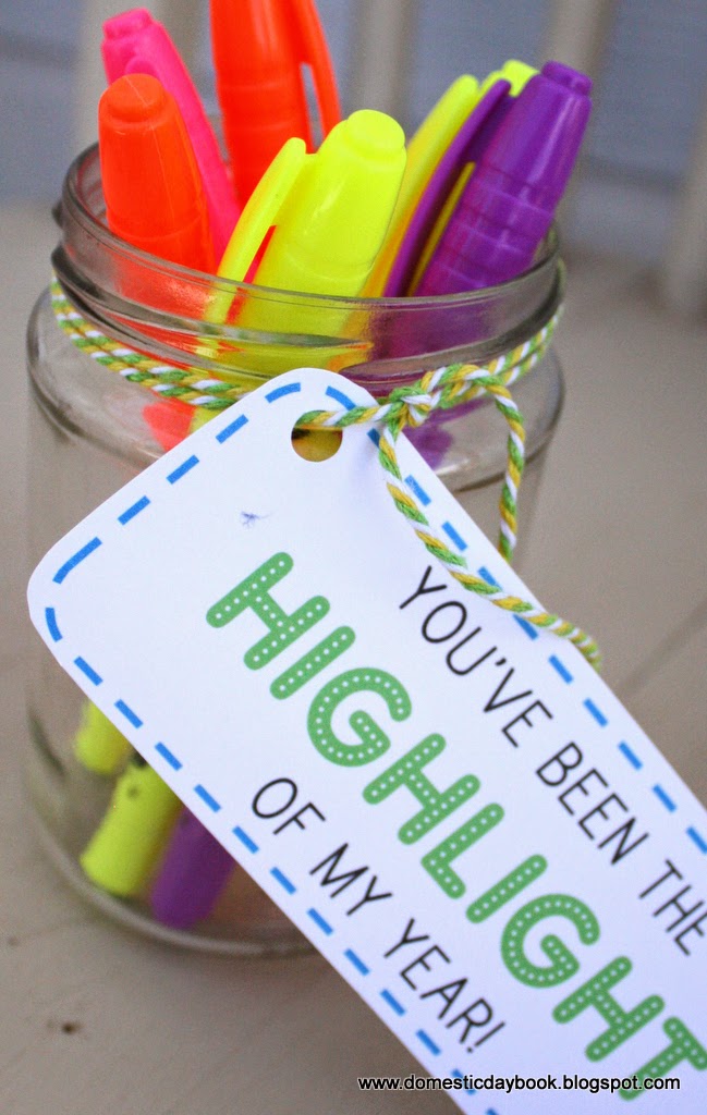 Simple Teacher Gifts with Free Printable