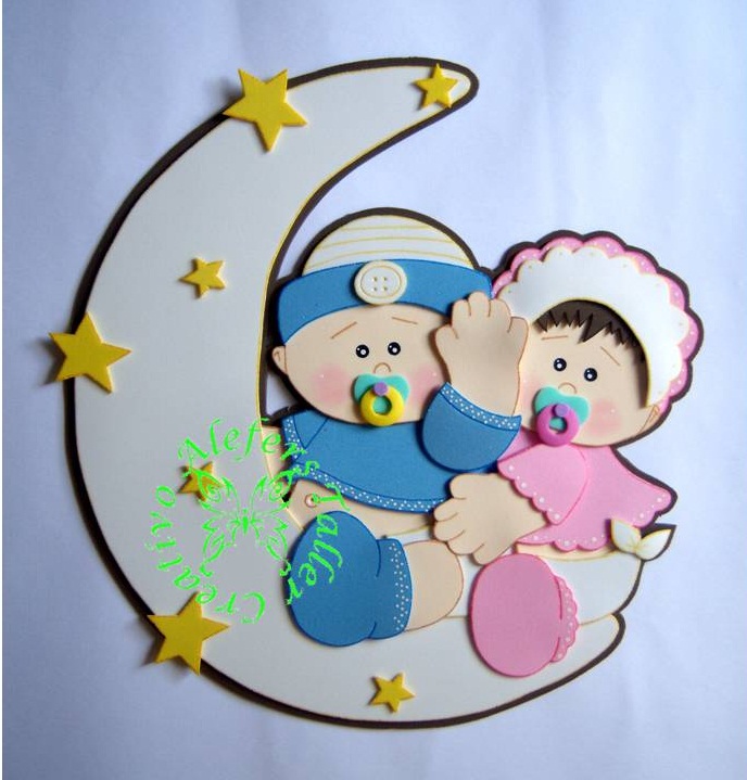 ALEFERS TALLER CREATIVO.: BEBES SOBRE LA LUNA