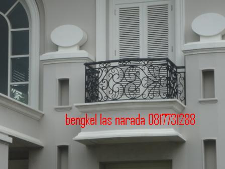 Pagar balkon besi tempa | Bengkel las dan Canopy minimalis