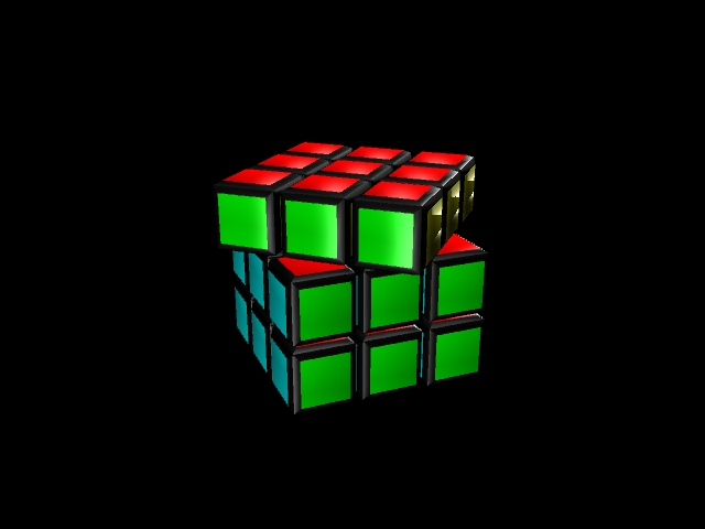 Animación en 3D, el cubo Rubik: Ahora a darle movimiento