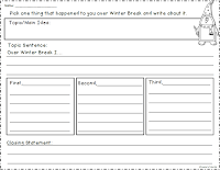 Teacher's Take-Out: Winter Break Writing