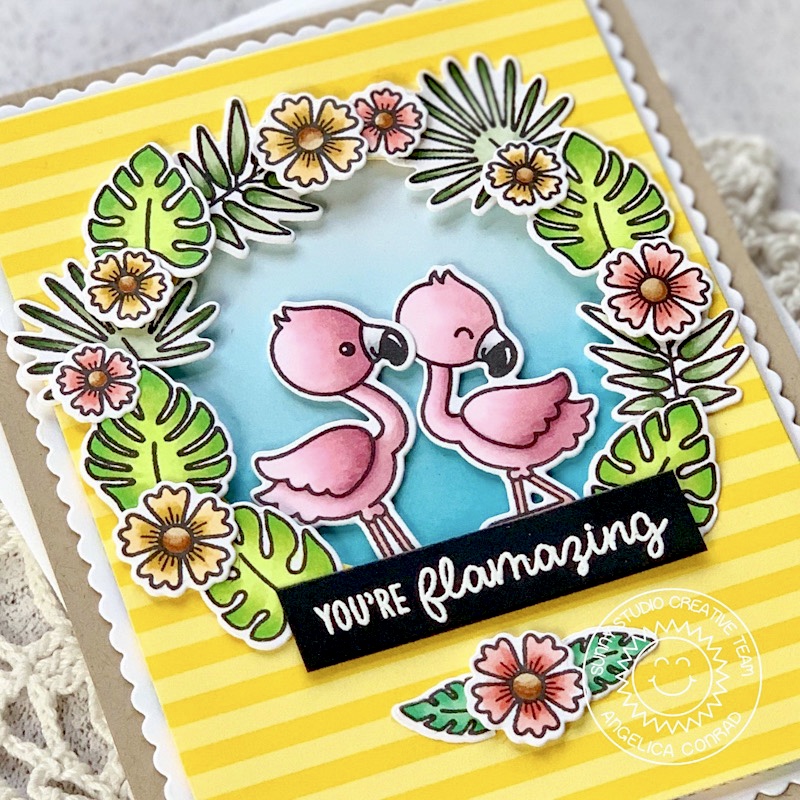 Sunny Studio: Fabulous Flamingos Cards with Angelica and Juliana