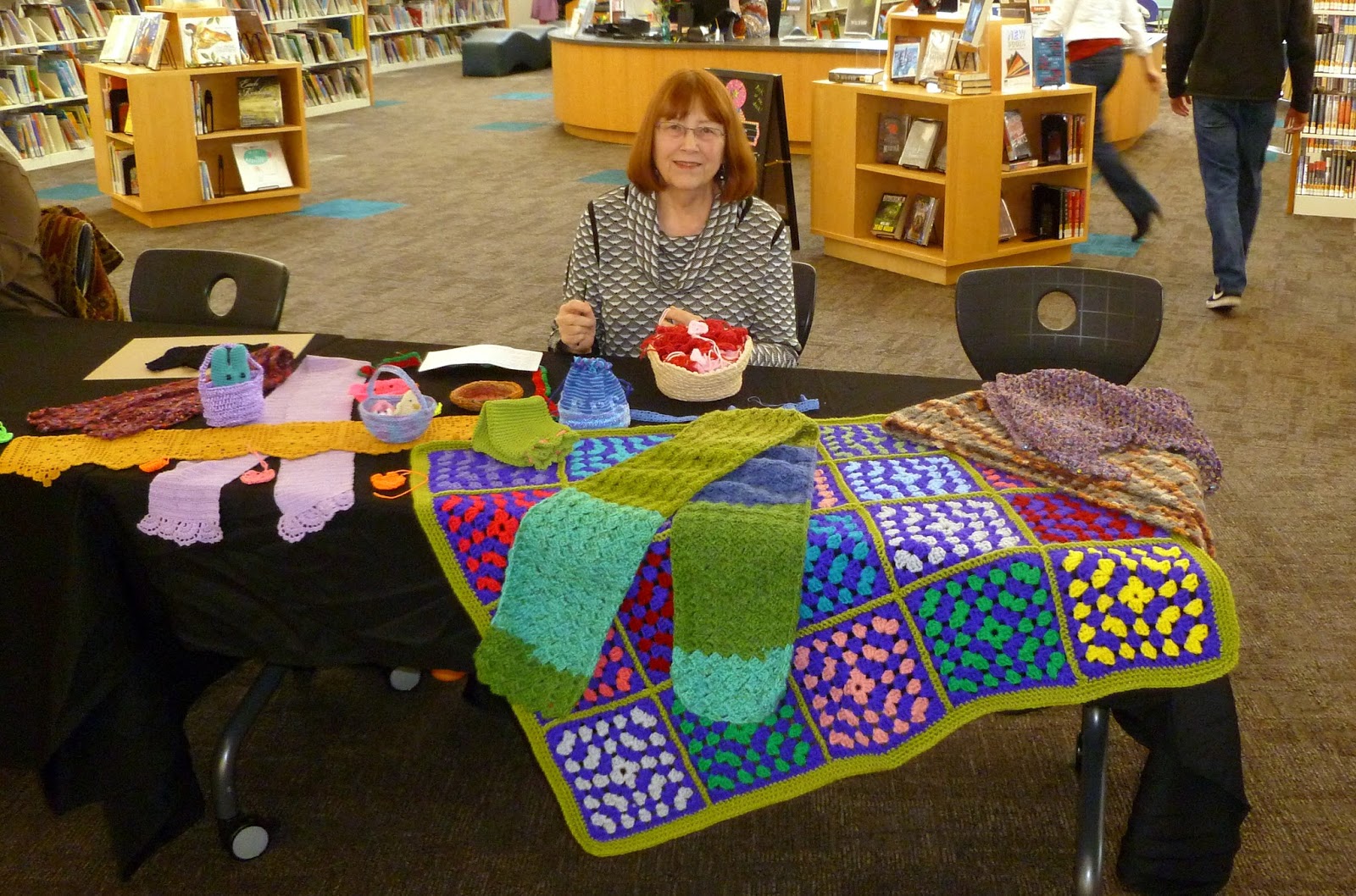 Shopping my Stash: Crocheting in the Library