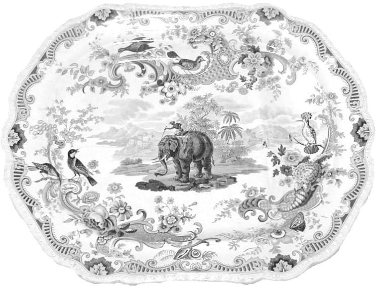 Dishy News - A Transferware Blog: TRANSFERWARE ELEPHANTS
