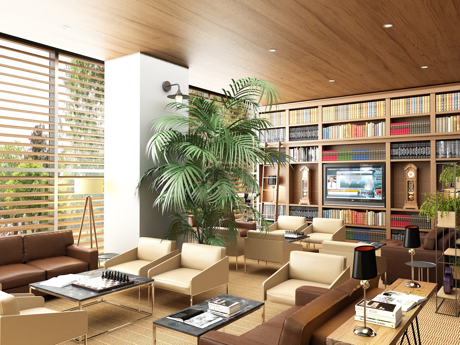 Turkish Airlines Cabin Crew Lounge 3d Images-Architectural Design And ...