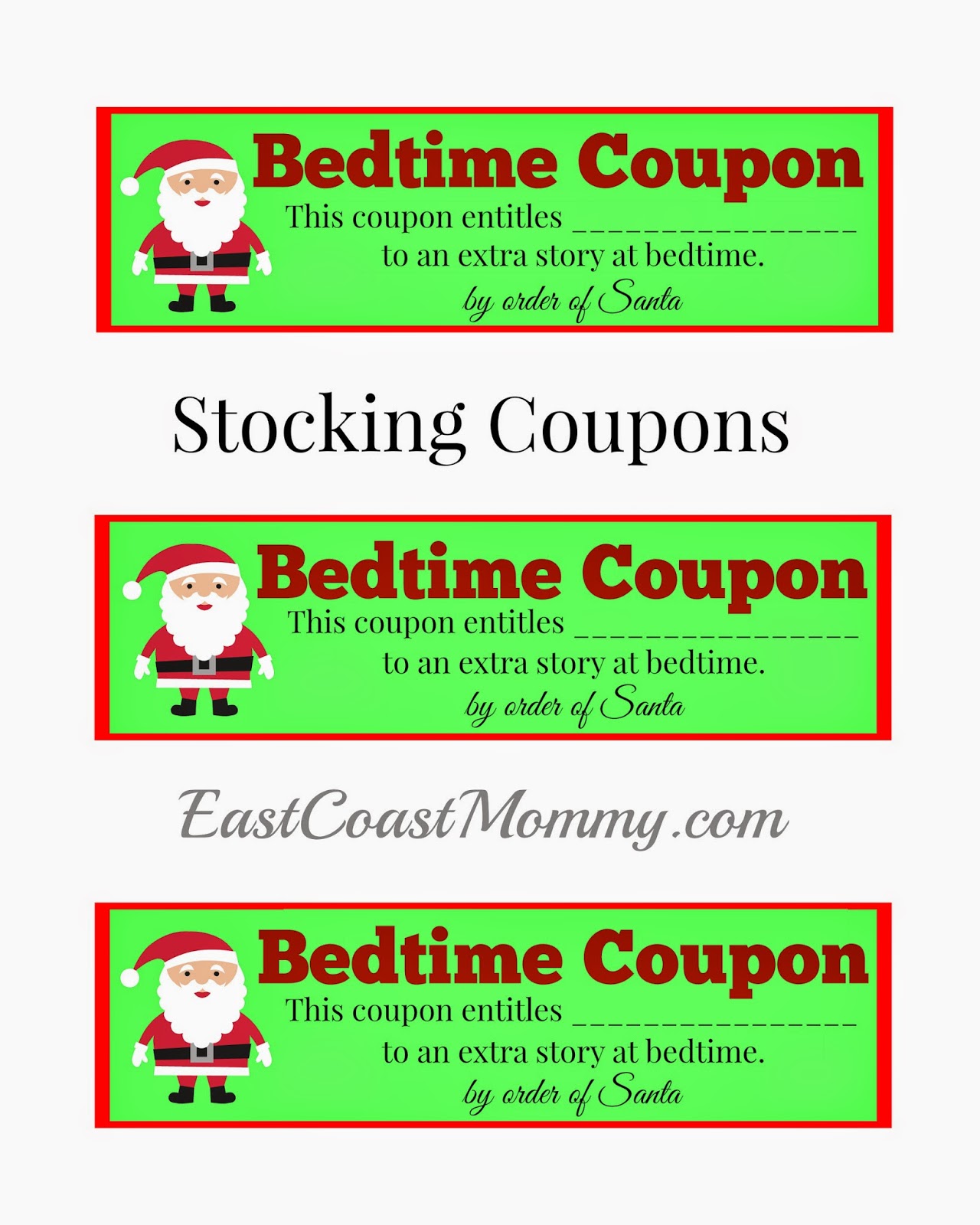 East Coast Mommy: Stocking Stuffer Idea {free printable}