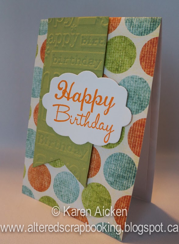 Altered Scrapbooking: Sparkly Polka Dot Birthday Cards