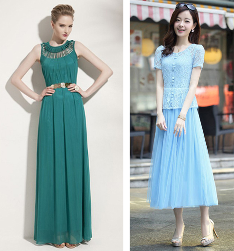 14+ Contoh Gambar Model Baju Long Dress Terbaru 2017