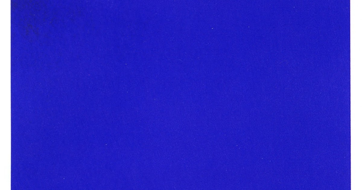 Blu Oltremare: International Klein Blue