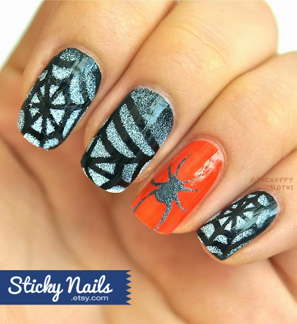 Sticky Nails Spiderwebs & Bats Nail Stencils: Review and Photos | The ...