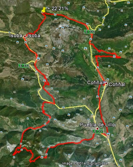 Rutas Leones BTT: RUTA BTT PUEBLA DE LILLO-COFIÑAL-ISOBA-CERVATINA ...