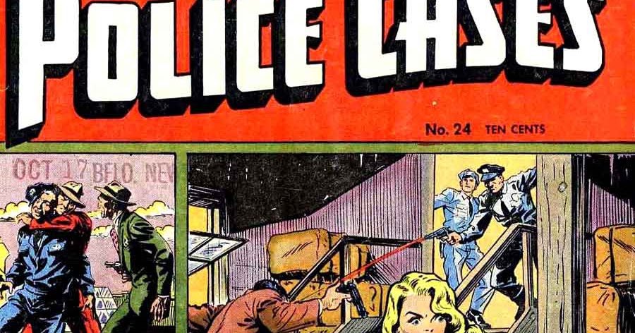 Authentic Police Cases #24 - Matt Baker cover - Pencil Ink