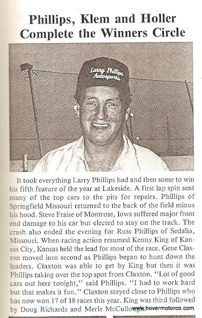 HOVER MOTOR COMPANY: Missouri's Larry Phillips nominated for 2015 ...