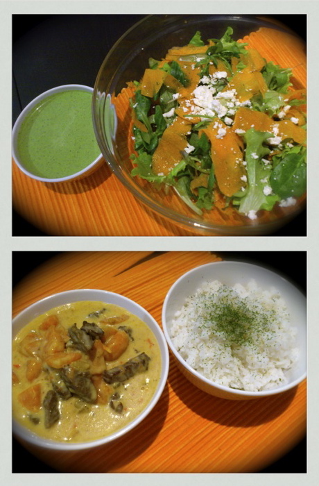 Helis is cooking: Vürtsikas veiseliha kaste riisiga ja salatiga