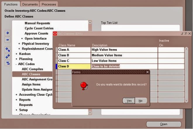 Oracle Applications: Oracle ABC Analysis and Cycle Count