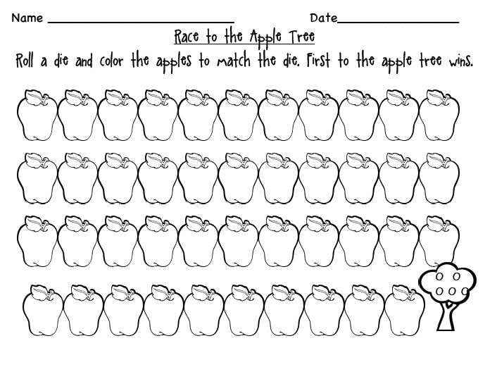 Kindergarten Kids At Play: Freebie: Math Apple Activities