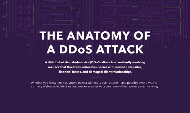 The Anatomy of a DDoS Attack #infographic - Visualistan
