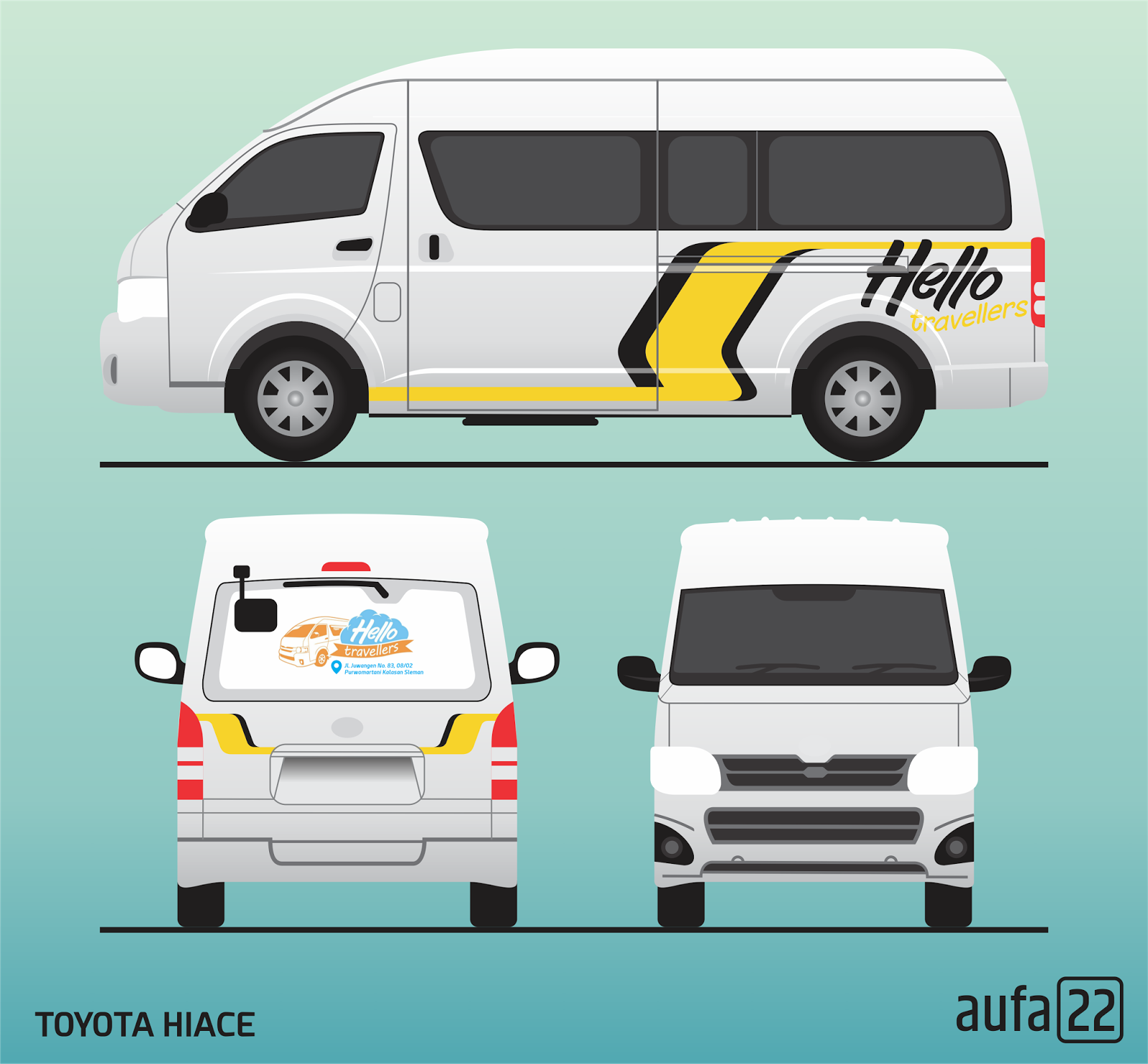 Jasa Desain Livery Bus dan Mobil: Desain Livery Mobil Hello Travellers ...
