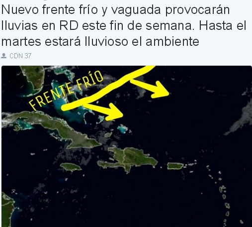 Vaguada Acercándose Al País Provocara Lluvias A