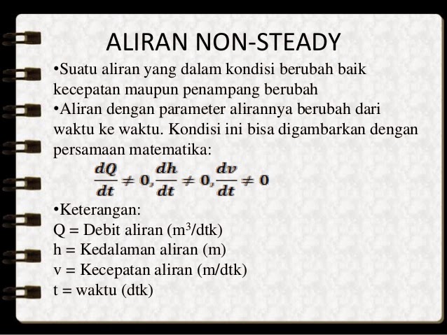 Mekanika Fluida: Macam - macam aliran Fluida