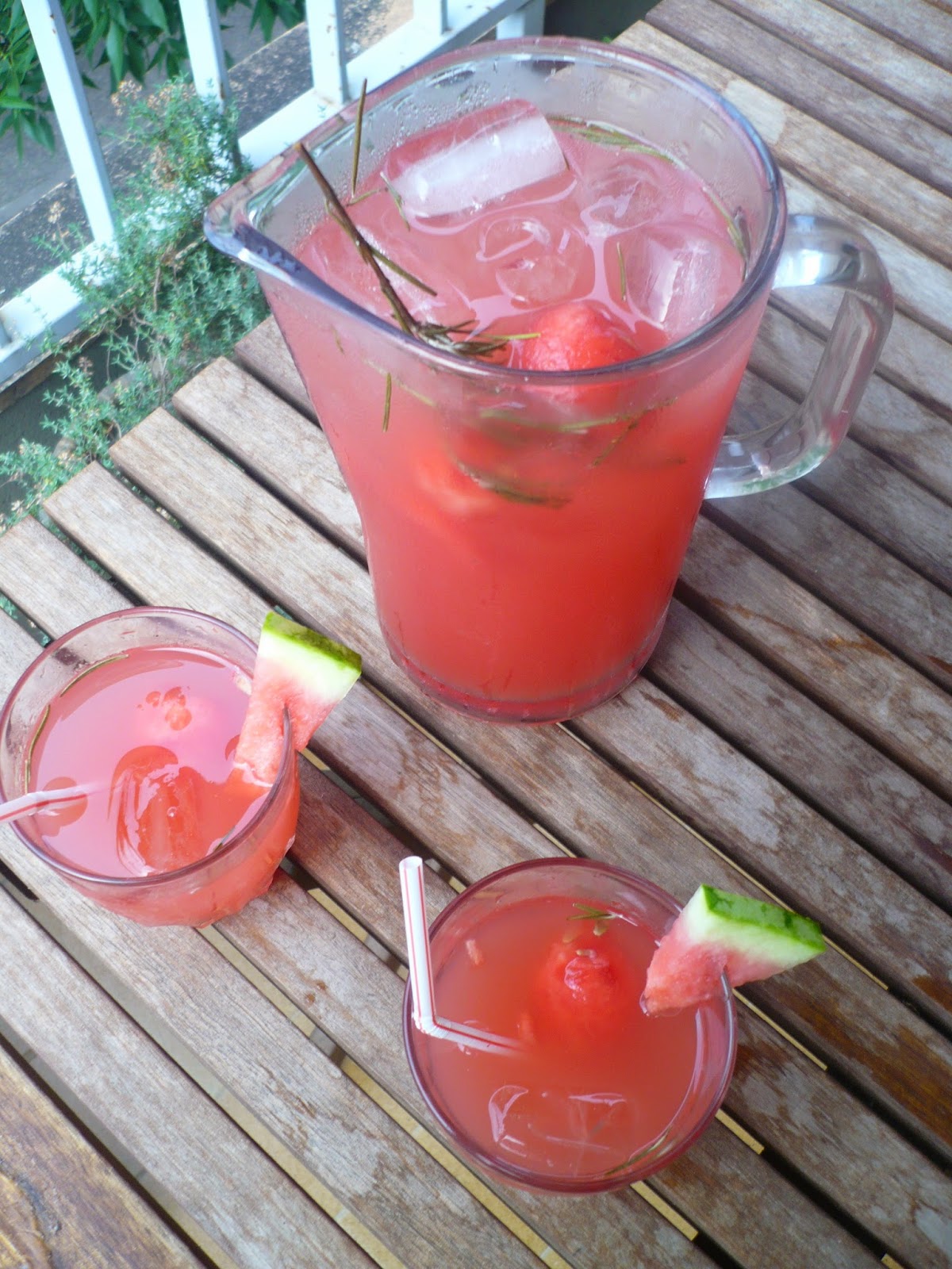 Les receptes que m'agraden: Agua fresca de sandía y romero