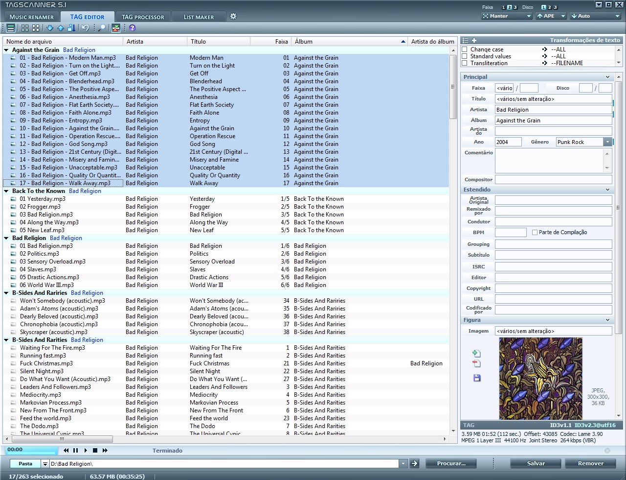 Tag&Rename e/ou TagScanner