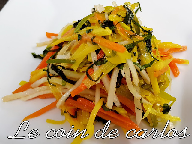 Le coin de Carlos: Julienne de légumes au basilic